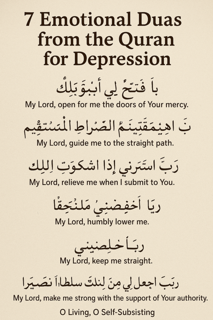 7 Emotional Duas from the Quran for Depression